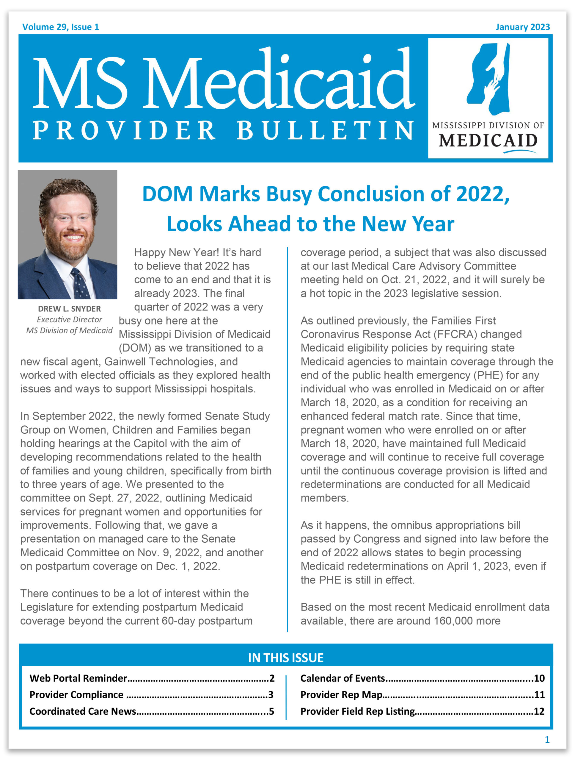 Late Breaking News - Mississippi Division of Medicaid